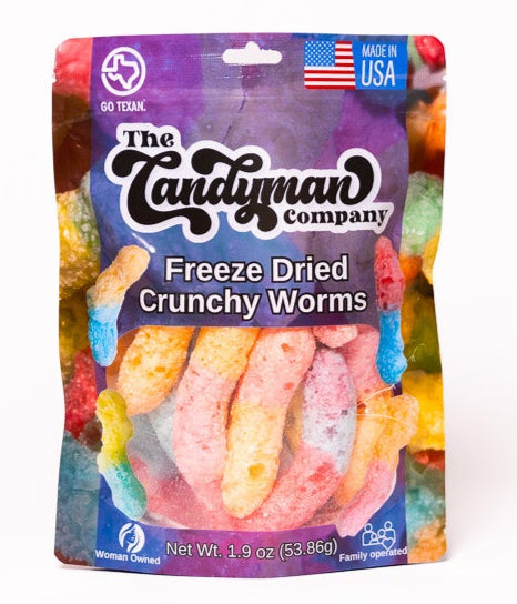 Freeze Dried Crunchy Sour Worms – The Candyman Company